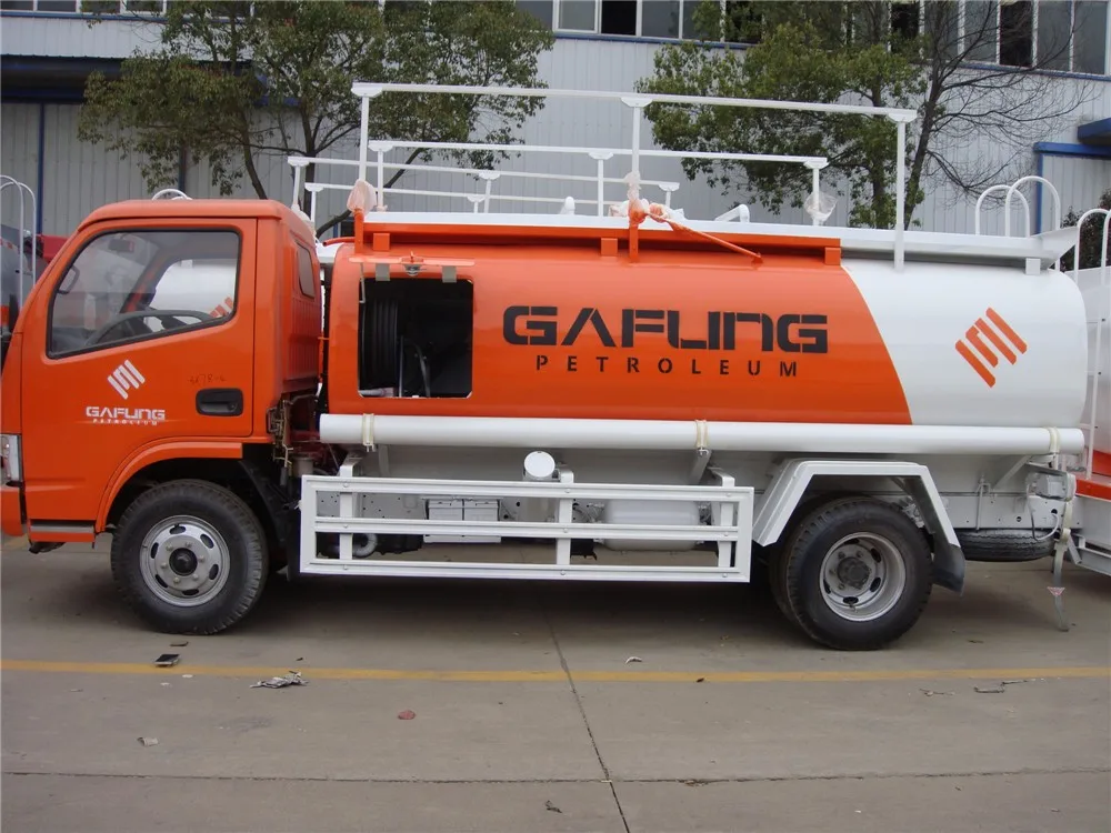 Rhd Dongfeng 5000 Liters Capacity Mini Fuel Tanker Trucks With Fuel ...