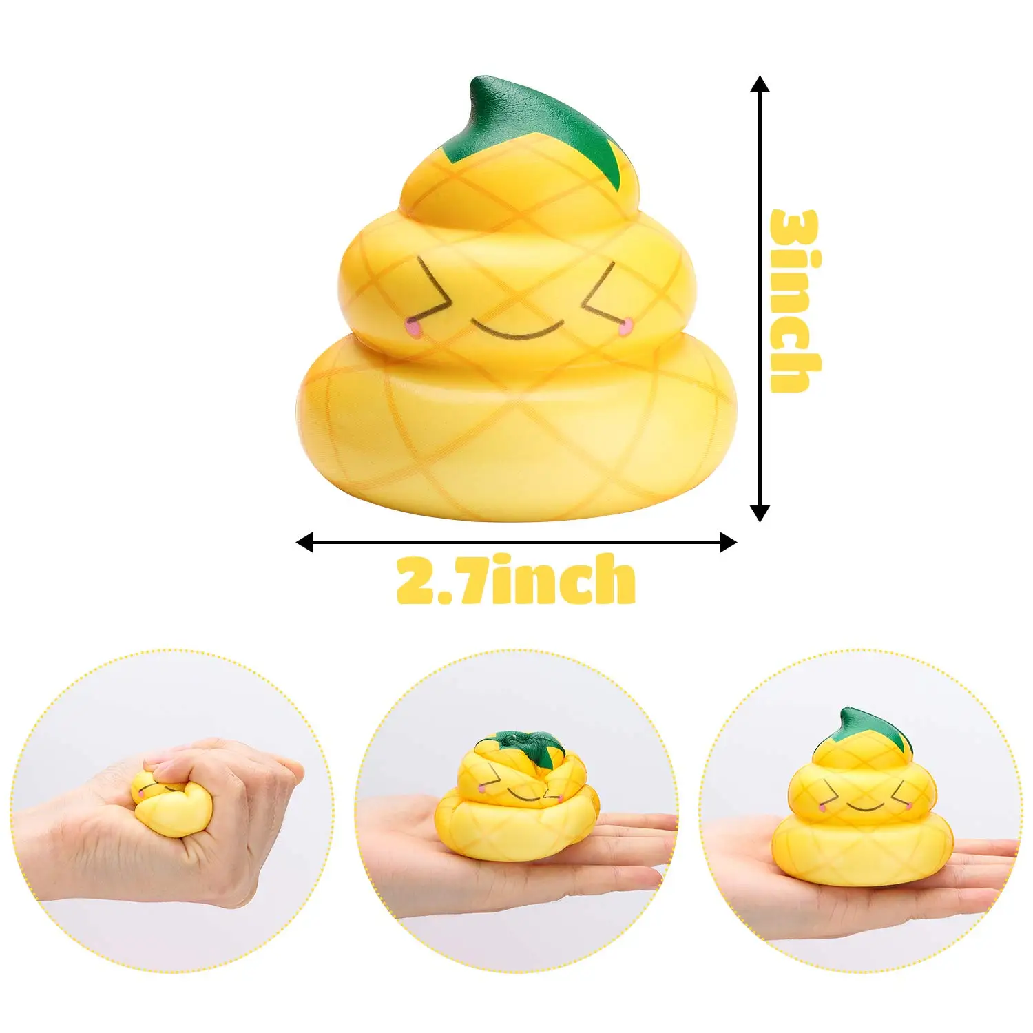 Squishy Kawaii Soft Jumbo Pu Poo Squishy Cream Scented Stress Release ...