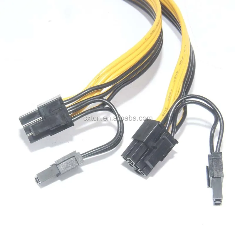 Psu Power Supply Cables Pci E Molex 6pin To 2 Pci-e 8 Pin 6+2pin Pci ...
