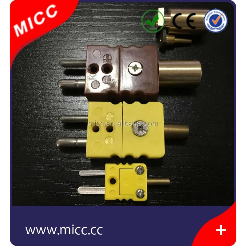 Micc Rtd 3 Pin Male Plug Thermocouple Connectors For Industrial Use ...