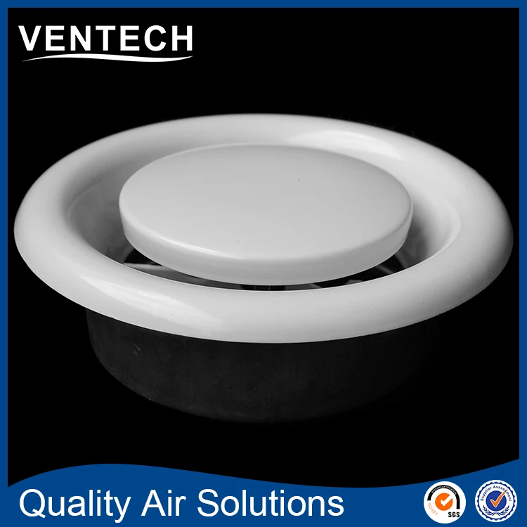 Hvac Duct Ceiling Air Vent Disk Valve Exhaust Metal Round Disc Valve ...