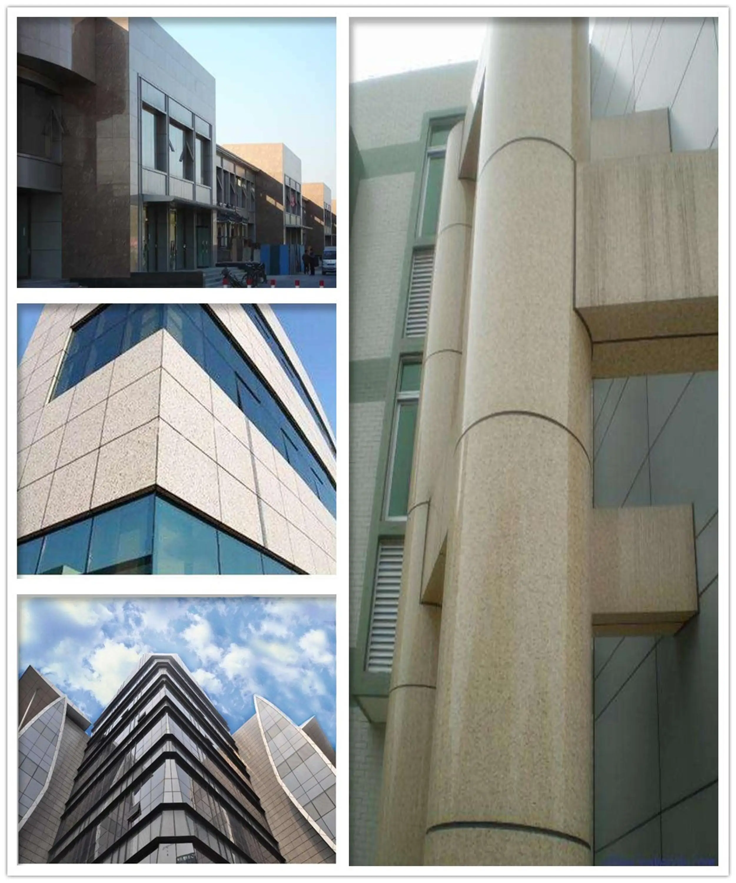 Granite/ Wood Texture Aluminium Composite Panel For Wall Decoration ...