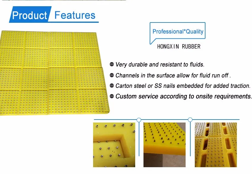 Rig grip drill floor safety matting,Polyurethane rig floor matting ...