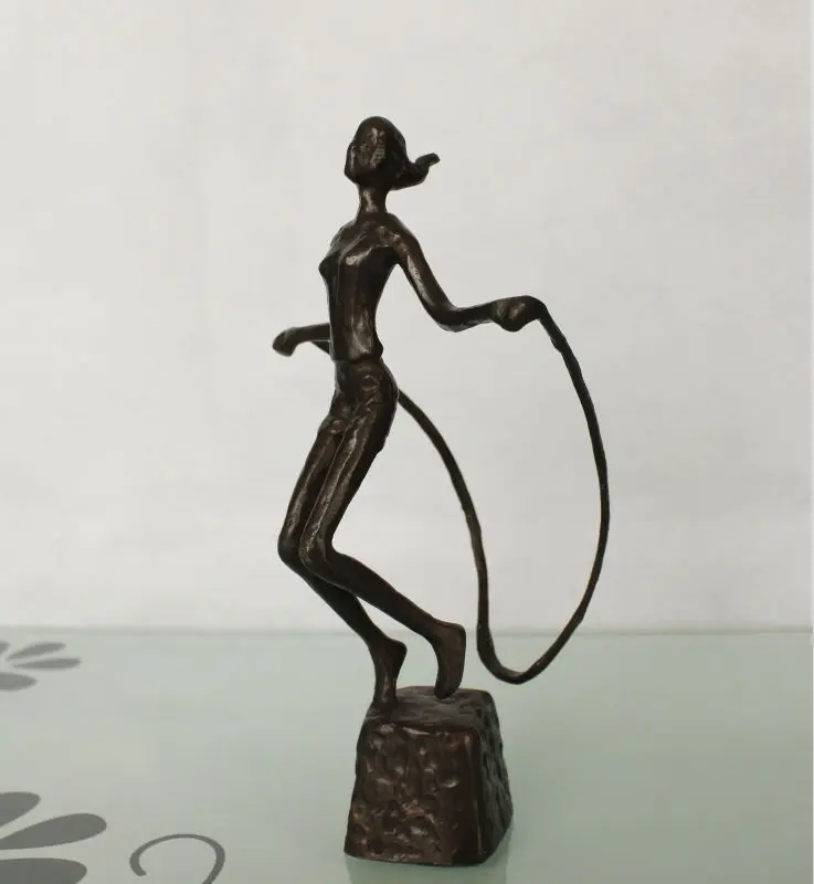 Popular Cast Iron Handmade Arts And Crafts Skipping Rope Sculpture ...