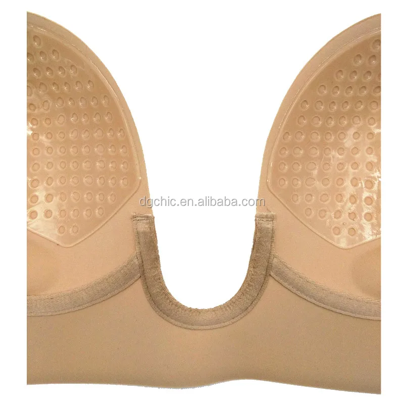 Women Strapless Breathable Cloth Silicone Invisible Adhesive Bra - Buy ...