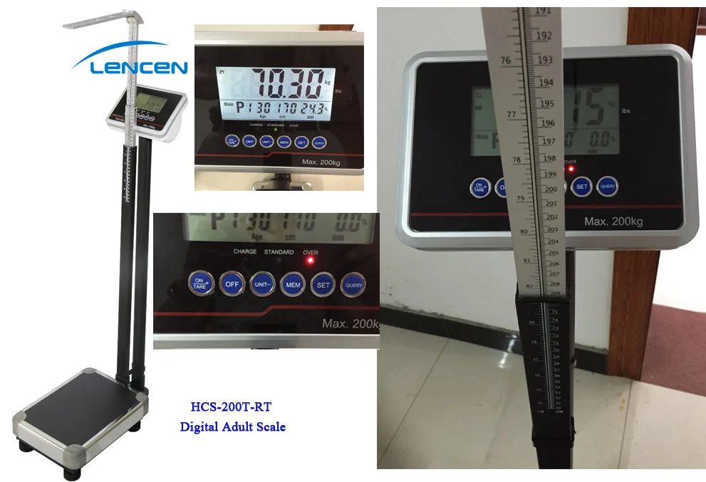 Digital Adult Weighing Scale With Stadiometer - Buy Digital Adult ...