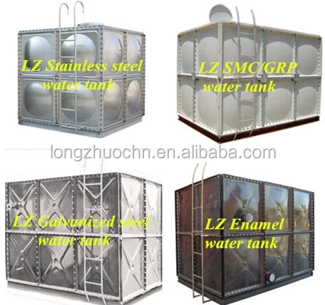 50 Cubic Meter Hot Galvanized Steel Water Tank For Bog Project Use ...