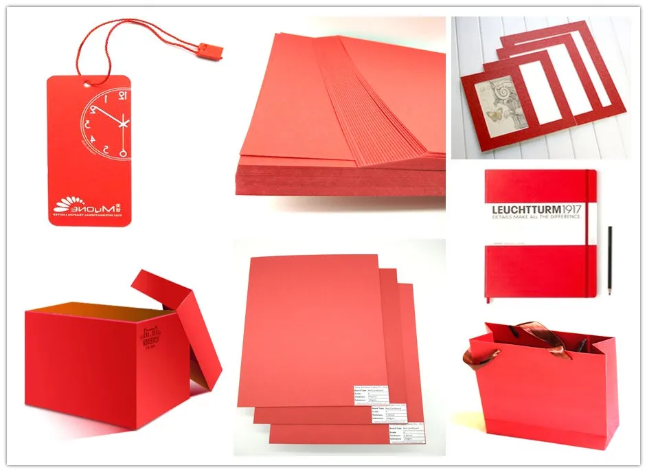 250gsm 300gsm 350gsm Red Color Board Cardboard Paper Sheet