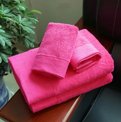 Customized Velvet Printed Kids Towel Sets Cotton Baby Pink Bath Towels ...