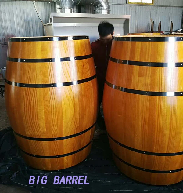 Half Wine Barrels Planters,Decorative Barrel,Wood Barrel Old Looking ...