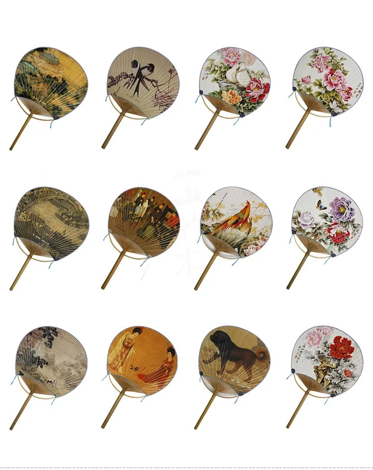 Beautiful Design Round Bamboo Paper Hand Fan - Buy Bamboo Fan,Hand Fan ...