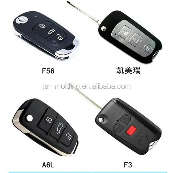Customized Plastic Key Made In China For Auto-car 4-button Remote Key ...