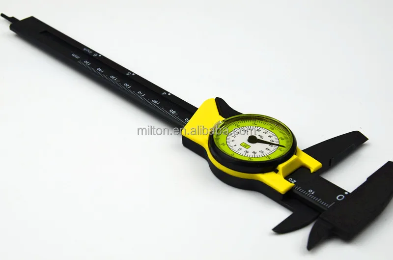 150mm/6"plastic Dial Caliper Plastic Black Dial Vernier Caliper Inch ...