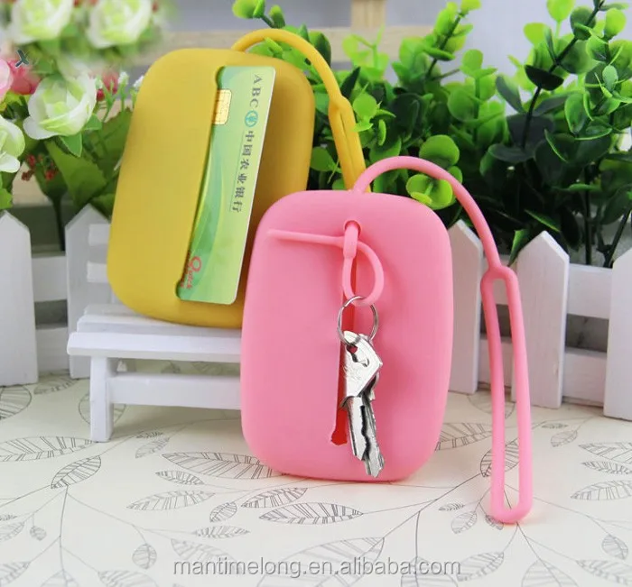 Lovely Key Silicone Candy-colored Key Bag Card Package Daily Key Bag ...
