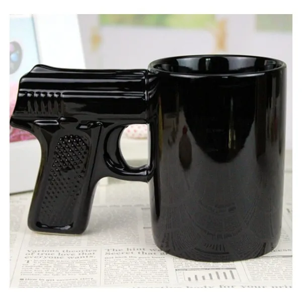 Gun Pistol Shaped Ceramic Tea Coffee Mug Cup - Buy Pistol Mug,Ceramic ...