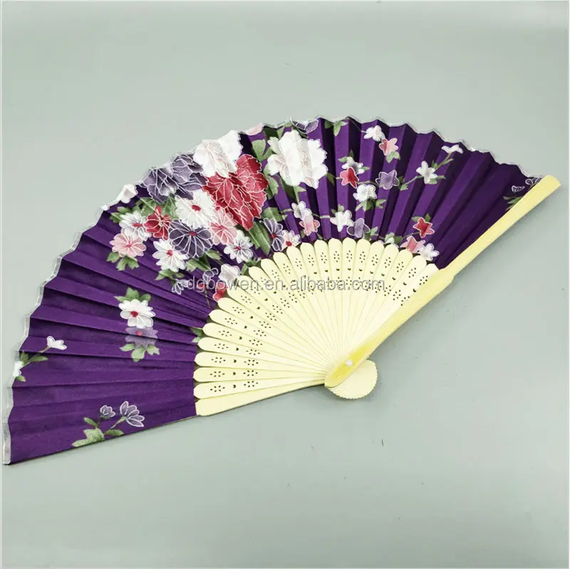 Elegant Fashion & Elegant Burgundy Lady Hand Fan 18colors For Choice ...