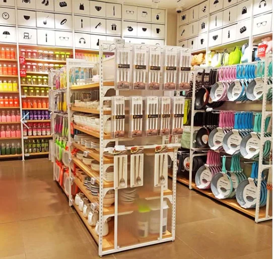 Wood Mini Market Shelf For Snack Store - Buy Miniso Style Shelves ...