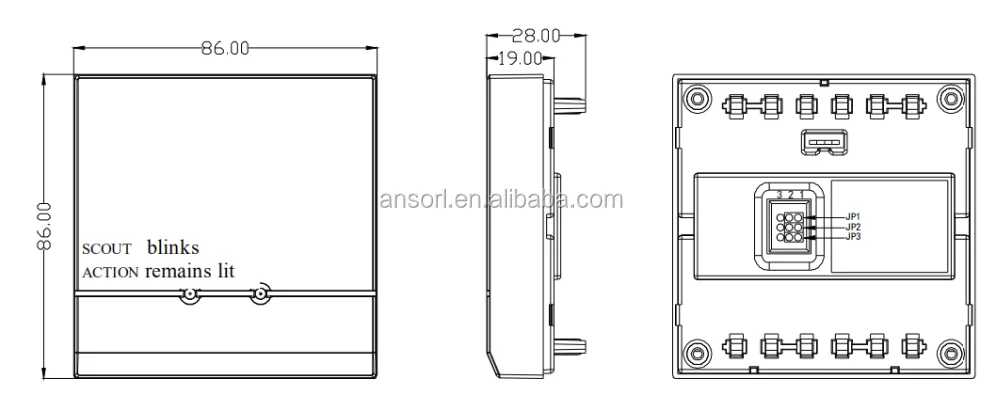 As-aom Addressable Fire Alarm Output Module - Buy Output Module ...