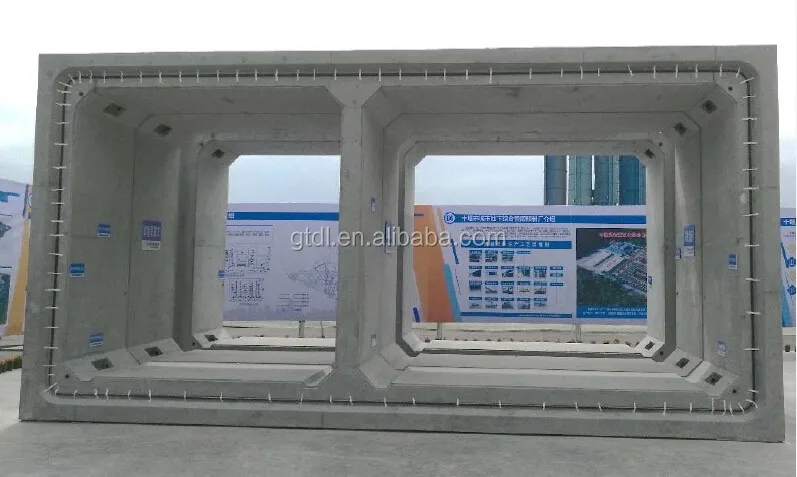Precast Wet Casting U Shaped Box Culvert Road Tunnels Ducts Channel ...