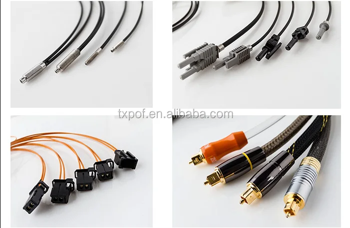 0.75mm 1mm Pof Data Communication Fiber Optic Cable For Sensor ...