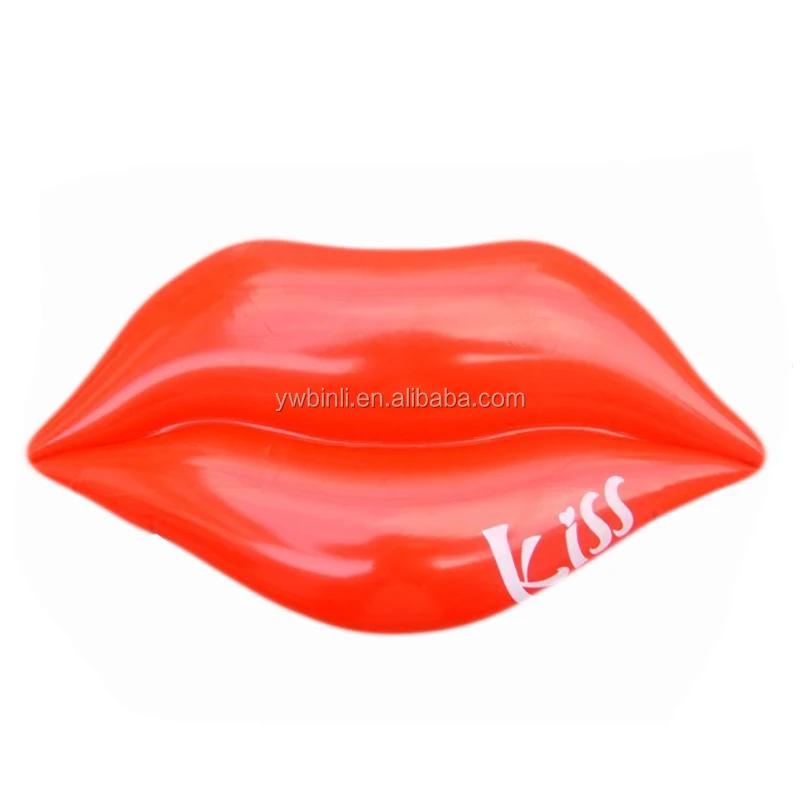 One Dollar Items Inflatable Red Lips Blow Up Toys For Party Decoration ...