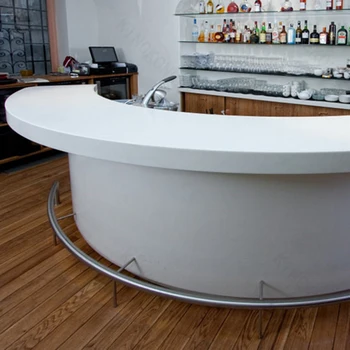 Semi-circle Reception Desk,Stone Restaurant Reception Desk Furniture ...