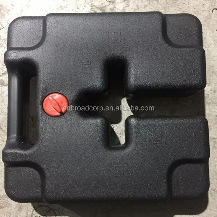38x38cm Black Plastic Water Filled Base for Folding Canopy Tent ...