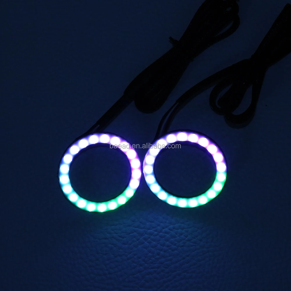 Cotton Chasing LED Angel Eye 70mm 12v Led halo Rings for Universal Car ...