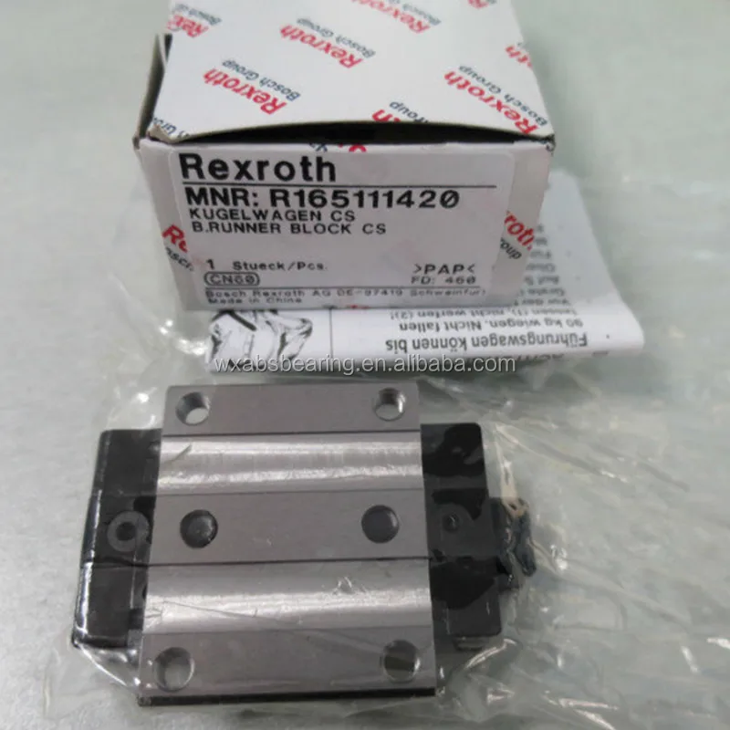 Rexroth R1651 Linear Guide Bearing R165111420 Slide Block And Rail ...