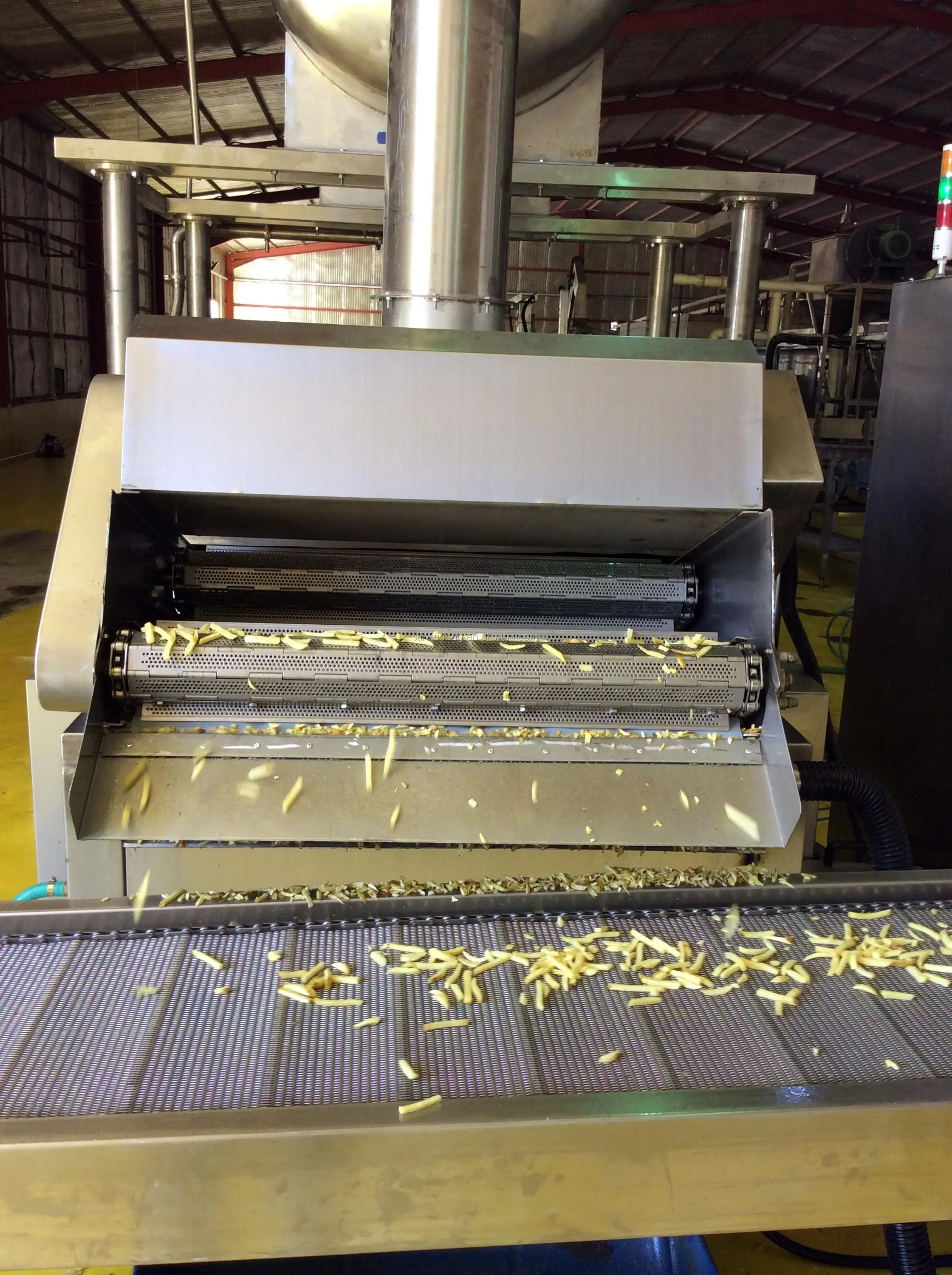 Industrial Fried Frozen French Fries Deoiling Making Machine Potato ...