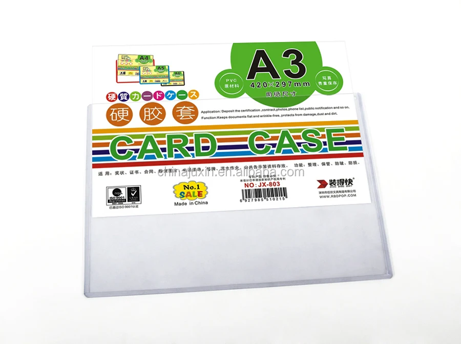 A4 Hard Pvc Card Holder Rigid Pvc Card Holder - Buy Hard Pvc Holder ...