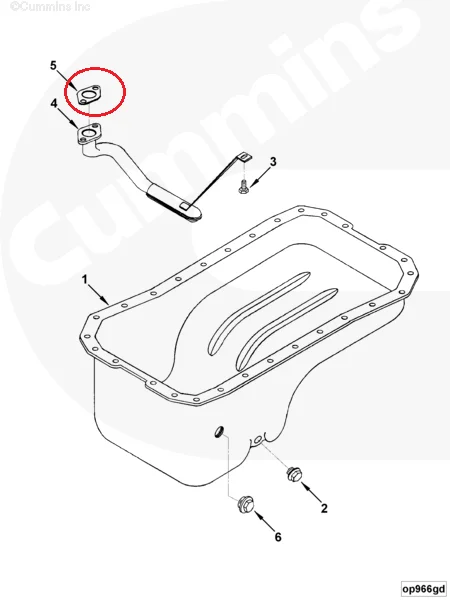 3938157 3931349 3914383 3905468 3900454 Cummins 4bt3.9 Oil Pan Suction ...