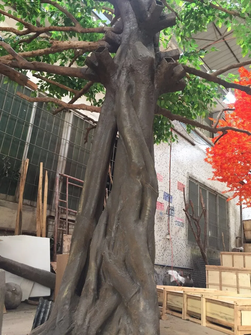 Customs Factory Sale Huge Life Size Outdoor Artificial Trees Big Shade ...