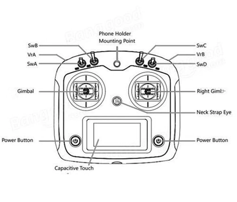 Flysky Fs-i6s 2.4g 6ch Afhds Transmitter With Fs-ia6b Rec - Buy Fs-i6s ...