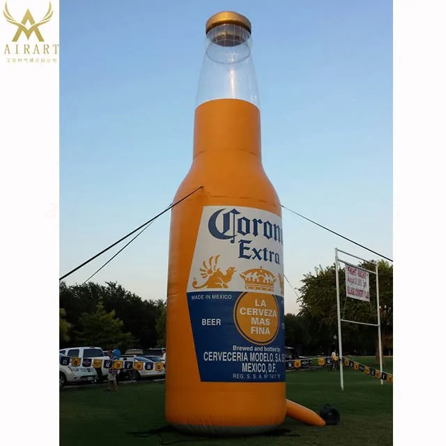 Giant Custom Inflatable Beer Bottle Model With Banner Logo - Buy 2018 ...