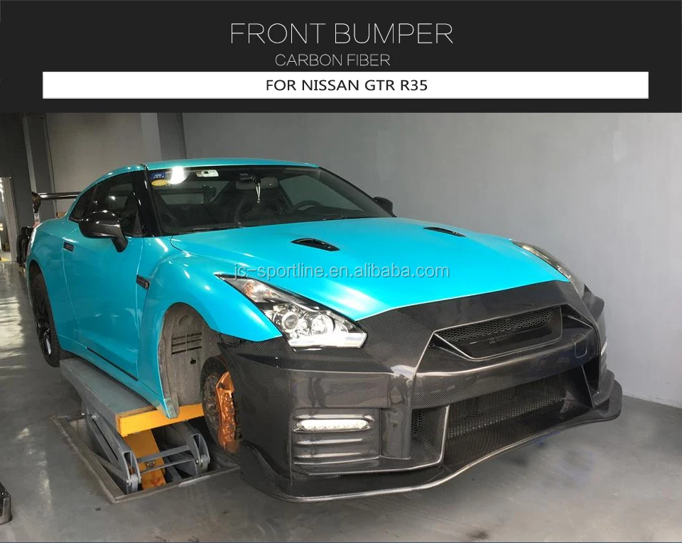 2018 Facelift Pure Carbon GTR Front Car Bumper Kit for NISSAN GT-R R35 ...
