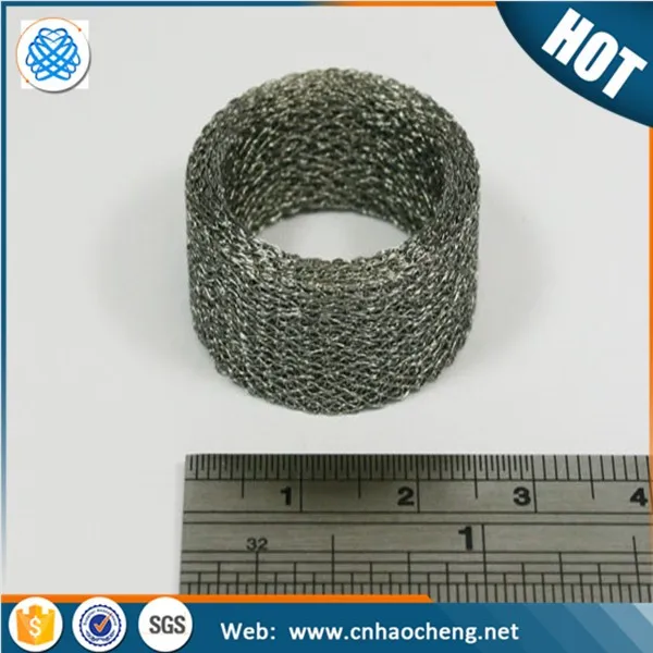 Stainless Steel 304 316 430 Compressed Knitted Wire Mesh Ring Foam ...