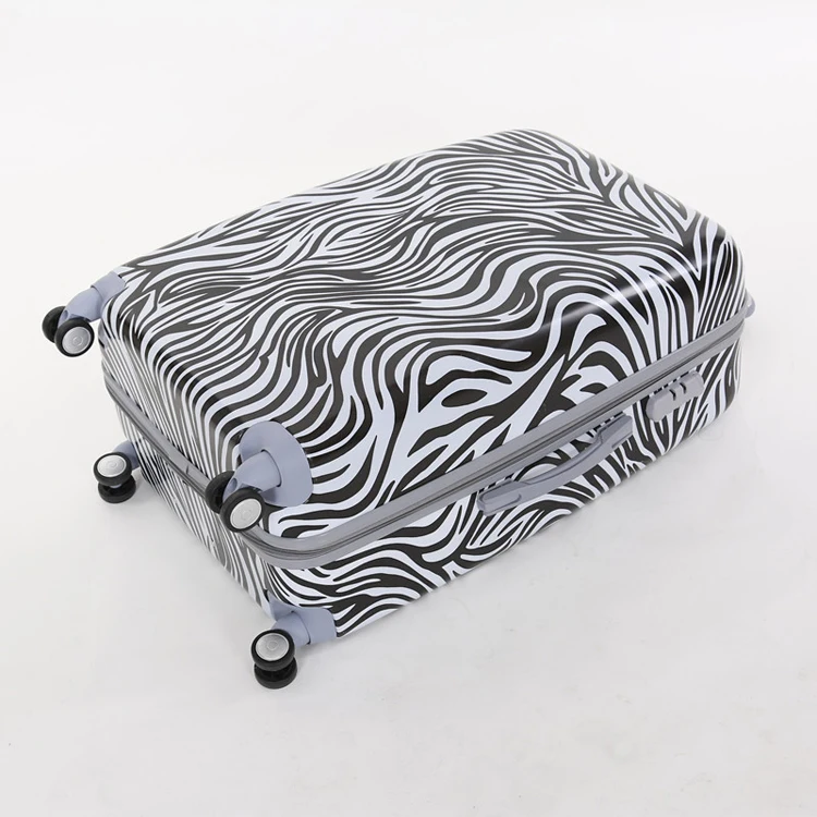 20 24 28 Inch Pc Zebra Print Female Fashion 4 Spinner 360 Degree Wheels ...