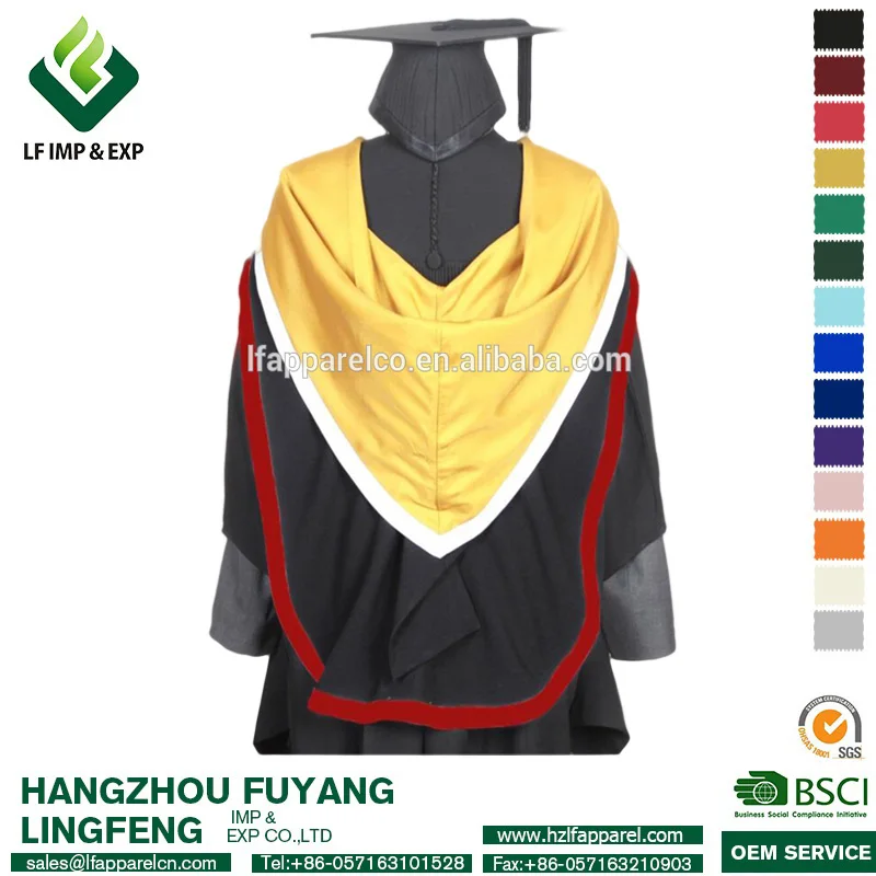 Master Graduation Hood /master Hood - Buy Masters Graduation Hood,Hood ...