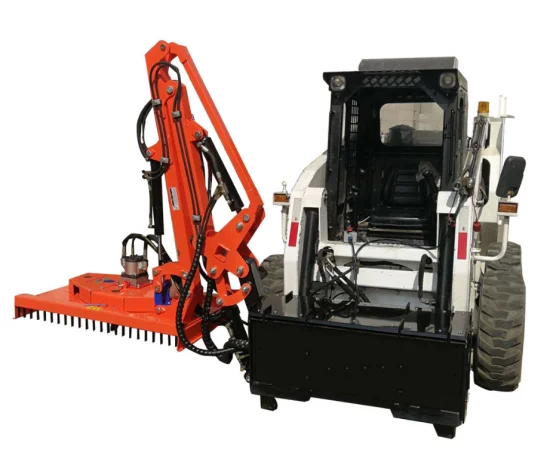 Skid Steer Boom Arm Mower with Tractor - Efficient Lawn Care