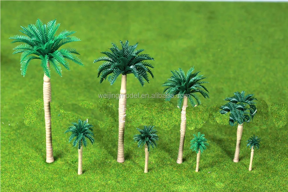 Artificial Lighted Miniature Architectural Scale Palm Tree