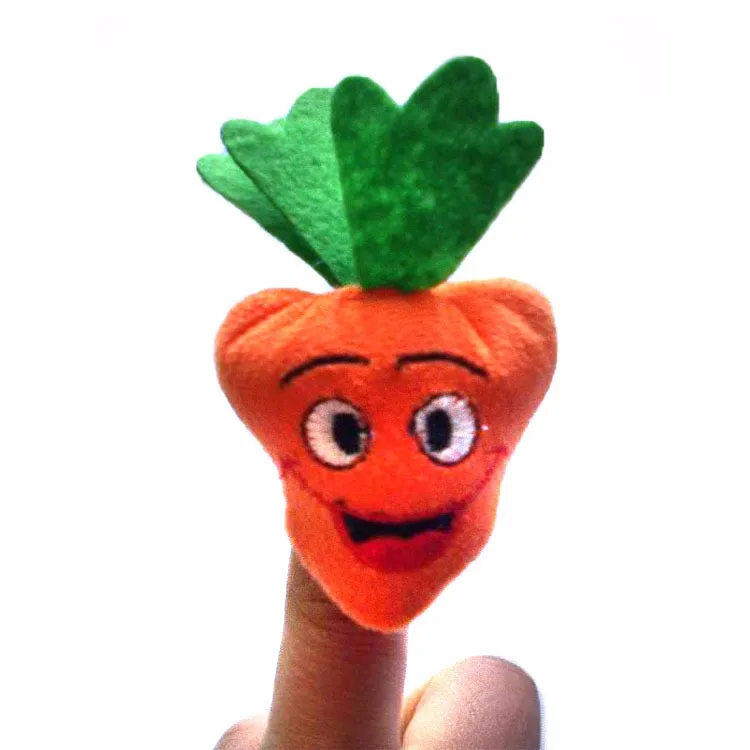 Soft Fruit & Veggie Finger Puppets Set Finger Puppet Dolls Toys Story ...