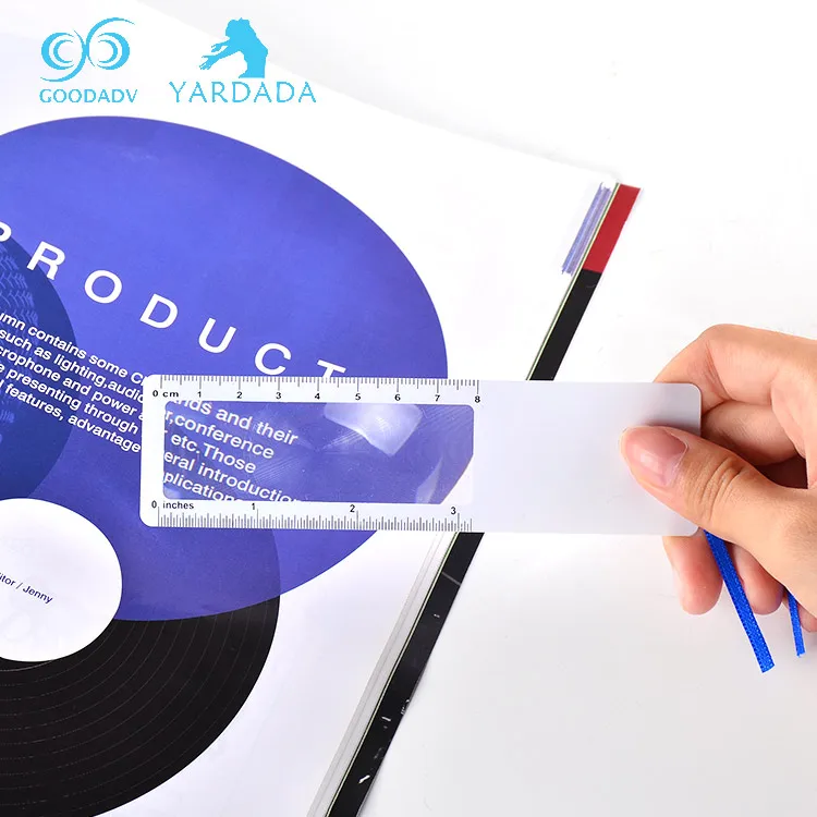 Oem Magnifying Glass Business Cards Reading Pvc Bookmark Magnifier ...