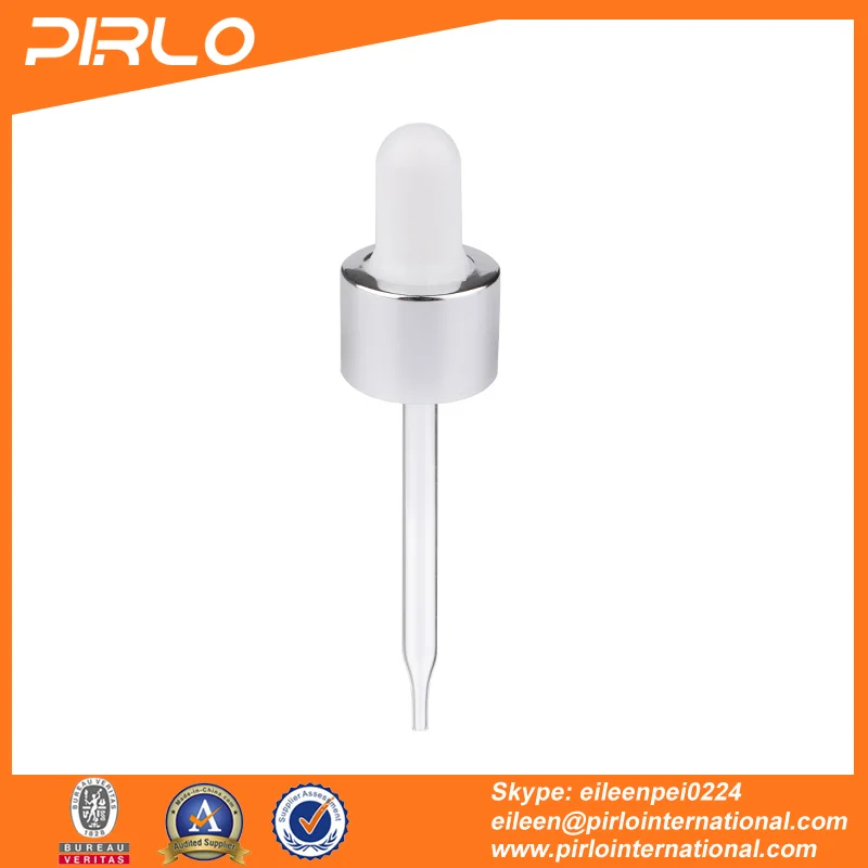 18mm Silver Color Aluminum Dropper Cap Essential Oil Perfume Serum Use ...