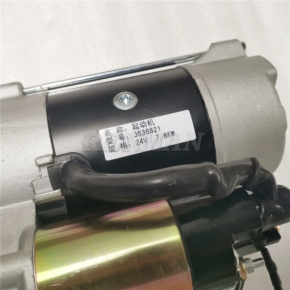 Kta19 Cummins Diesel Engine Parts Starter Motor 3636821 3021038 4906788 ...