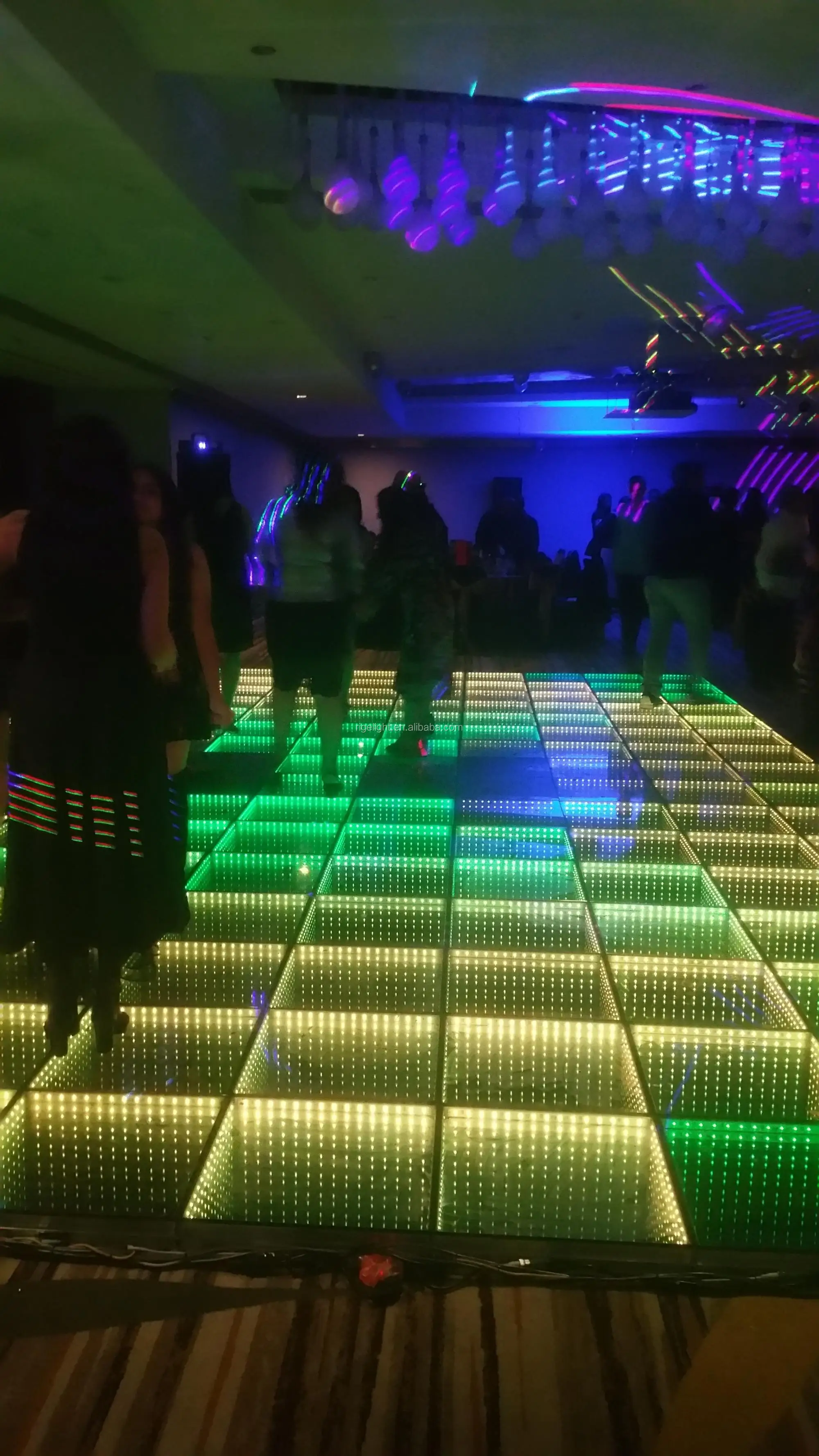 Led Floor DJ Disco Nightclub DMX 3D Time Tunnel RGB 3 in 1