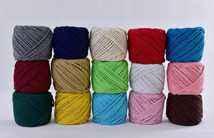 Wholesale Twisted Multi Colored Craft Cotton Rope