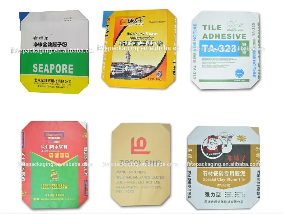 20kg Stand Up Kraft Paper Cement Packaging Bag/sacks For Chemical ...