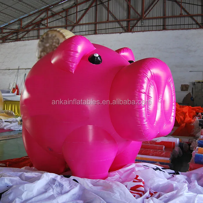 Giant Inflatable Pig Helium Balloon,Inflatable Flying Pig Pink Balloon ...