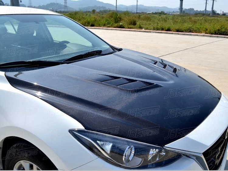 2014-2016 Rx8 Style Carbon Fiber Hood Bonnet For Mazda 3 Axela - Buy ...